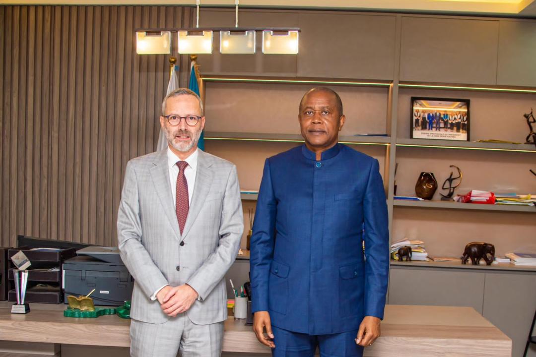 L’ambassadeur de France en RDC reçu par le Président Denis KADIMA pour ...